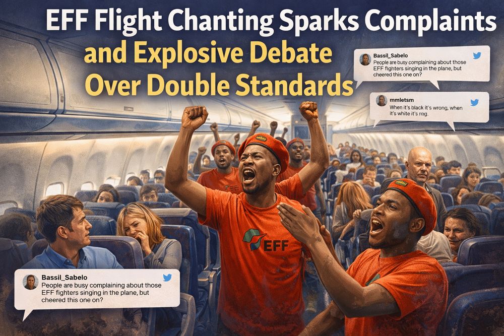 EFF Struggle Songs At 30 000 feet on FlySafair Flight Spark Complaints ...