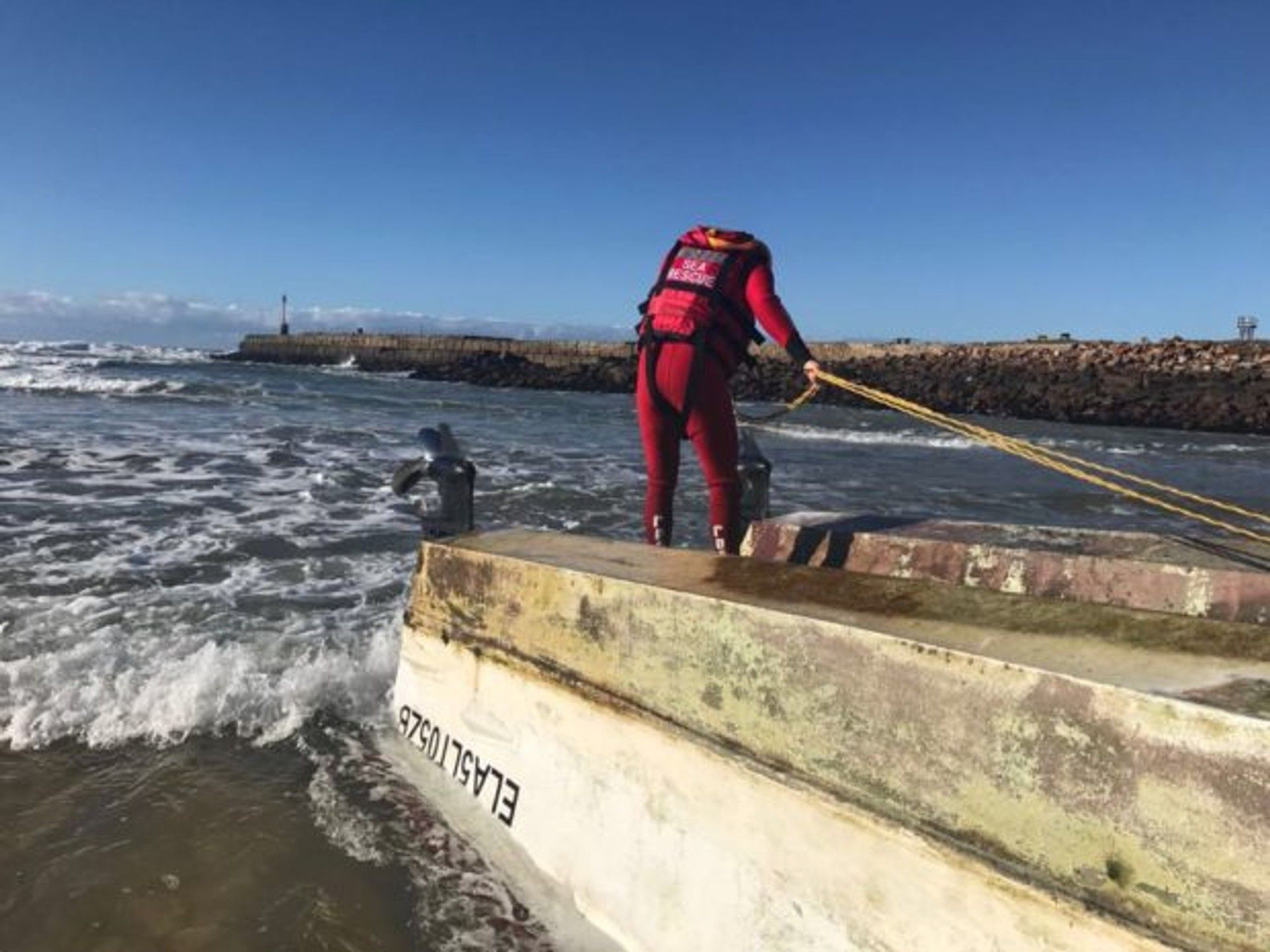 ‘Man overboard!’: Fisherman rescued after falling from ski-boat during ...