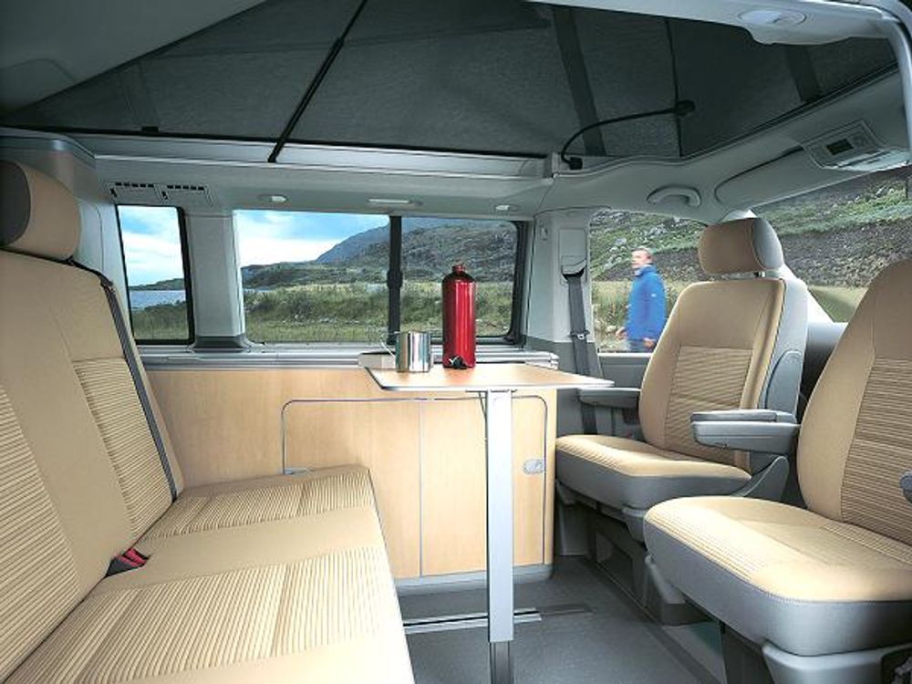 VW California camper - only the surfers are missing
