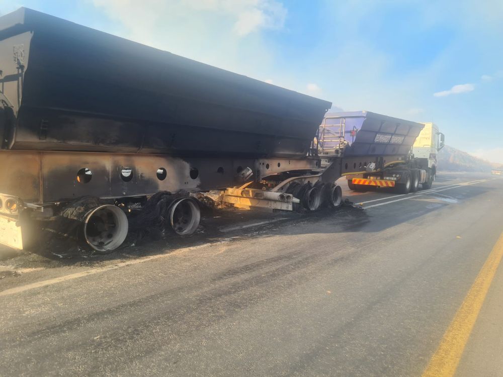 PICS: Five more trucks torched in Mpumalanga, adding to six set alight in KwaZulu-Natal