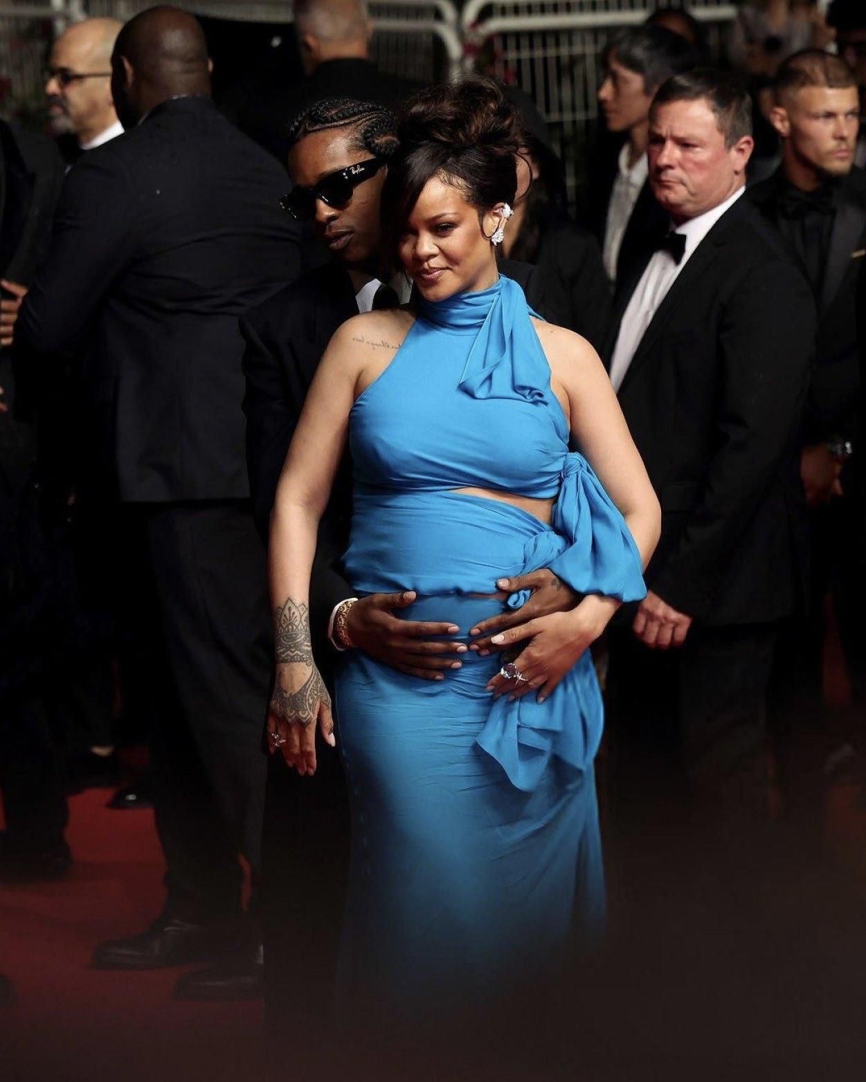 Rihanna dazzles at Cannes Film Festival, flaunting her baby bump in style
