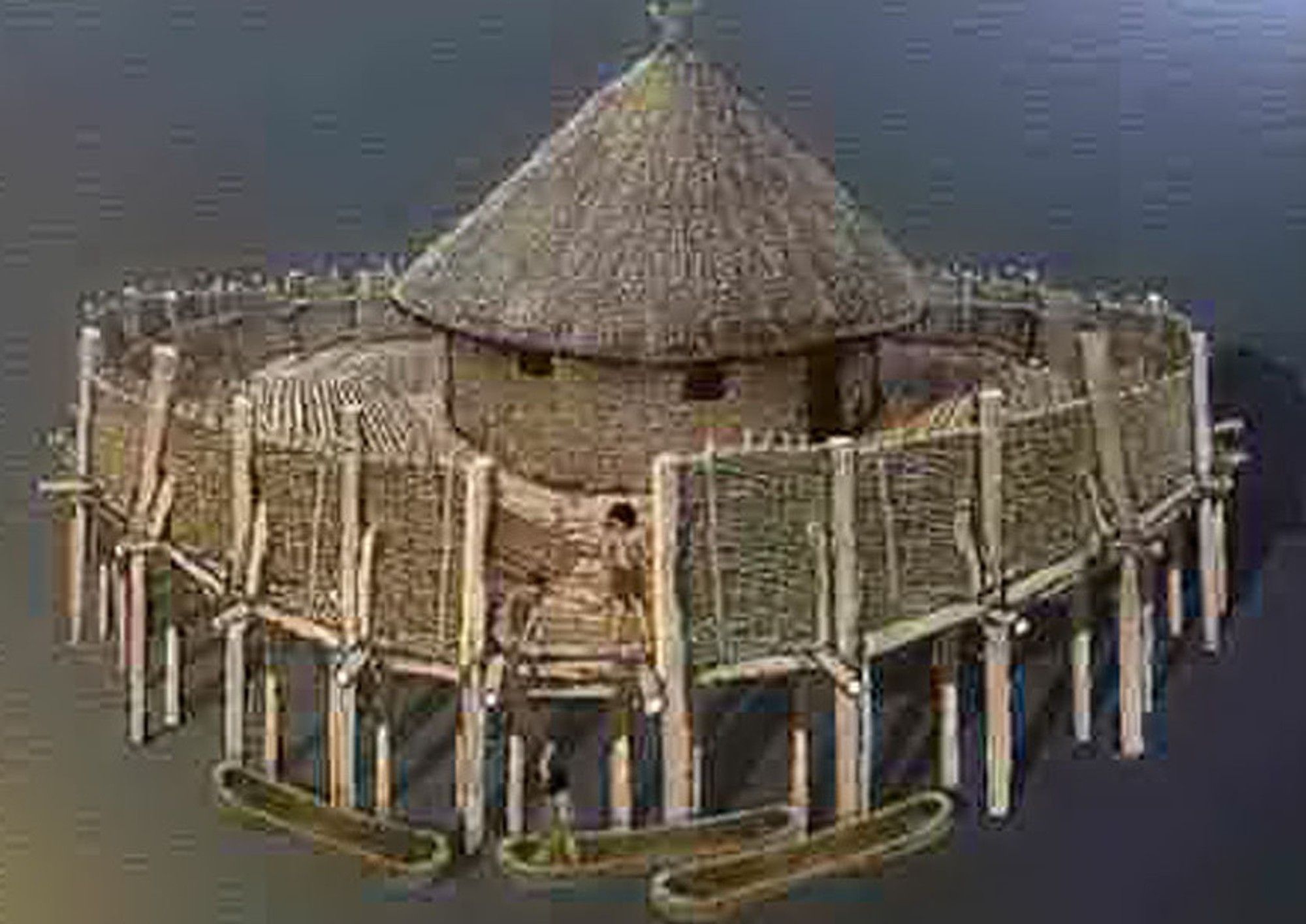 Wooden fortress older than pyramids