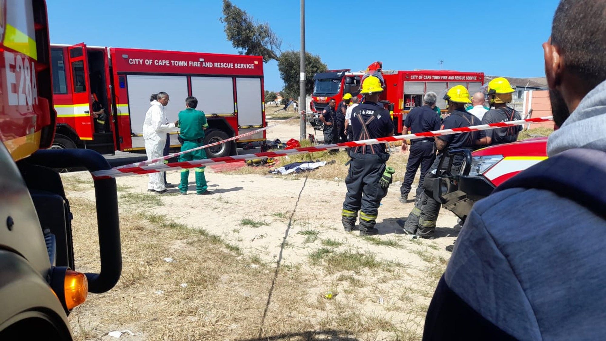 WATCH: Construction workers fall down drain in Cape Town