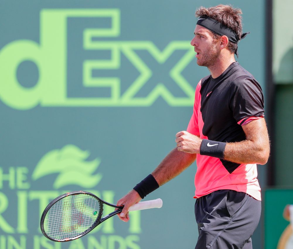 Dominant Del Potro eases into the Miami Open quarter-finals