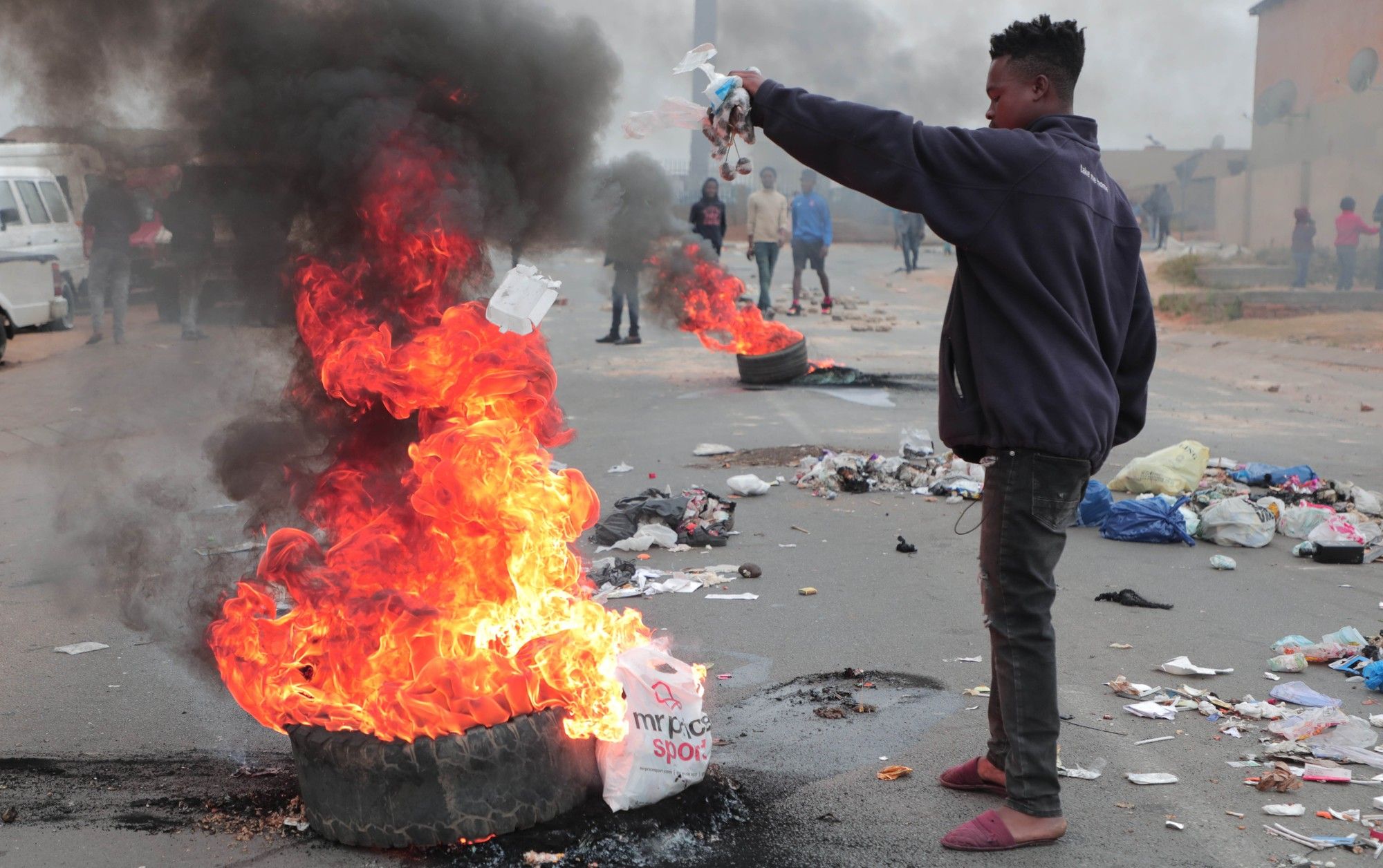 Residents of Tembisa took to the streets to protest lack of service ...