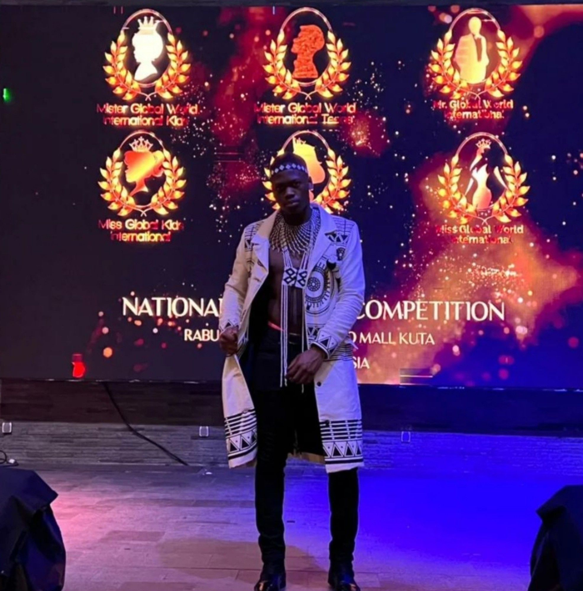 Pageant prince wins modelling titles