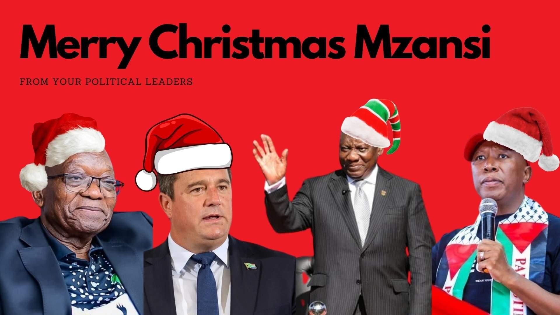 From Ramaphosa to Zuma, Mzansi political leaders wish you a Merry Christmas