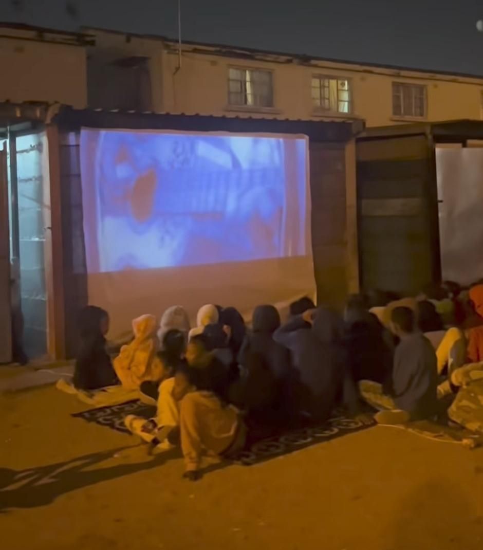 WATCH: Manenberg streets transformed into open-air cinema for children