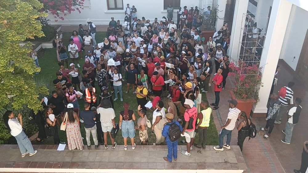 Chaos at Stellenbosch University amidst student protest
