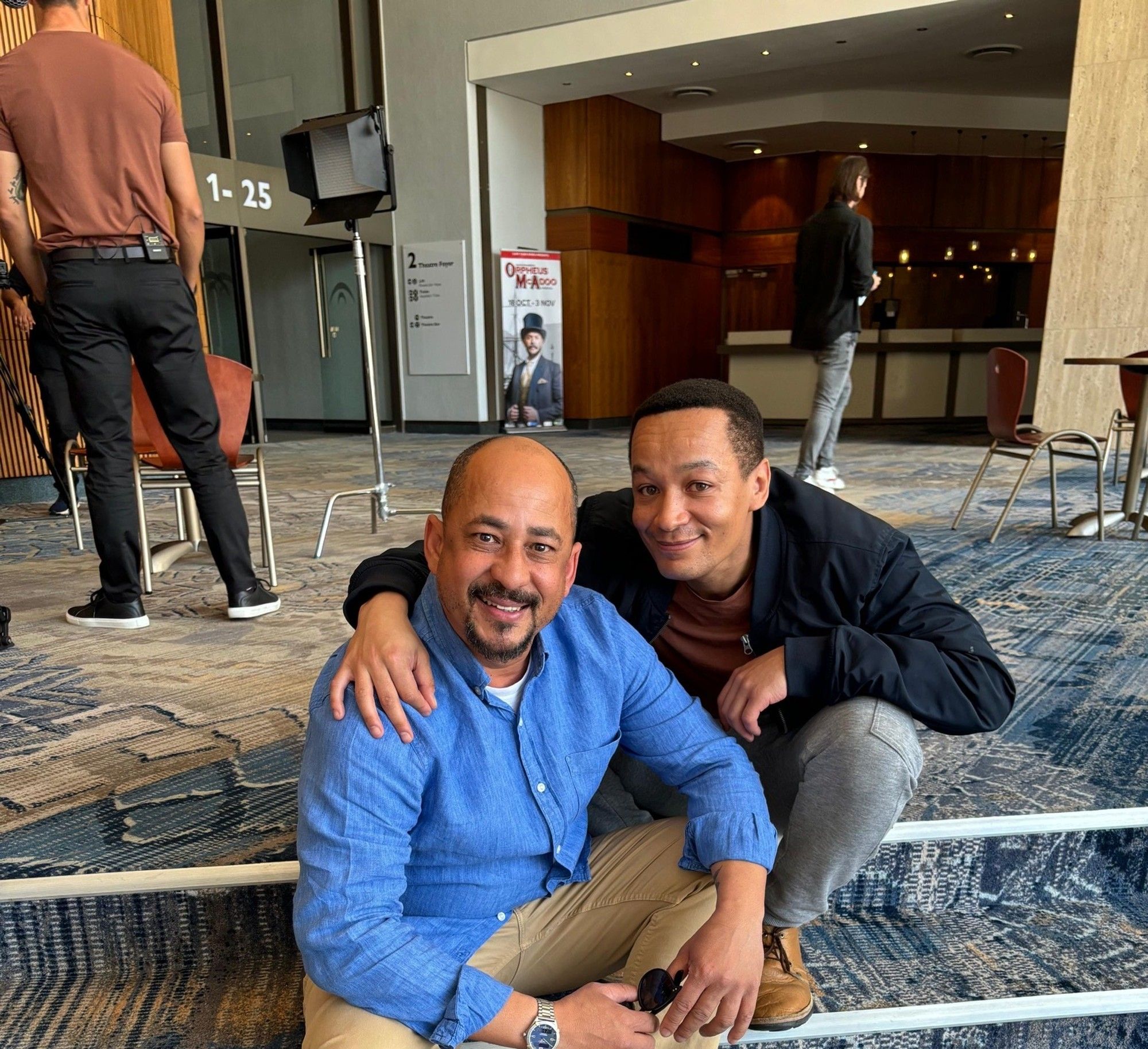 Actors rehearse for new David Kramer musical