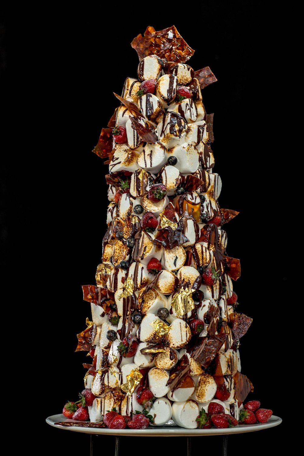 How to make a festive marshmallow Croquembouche