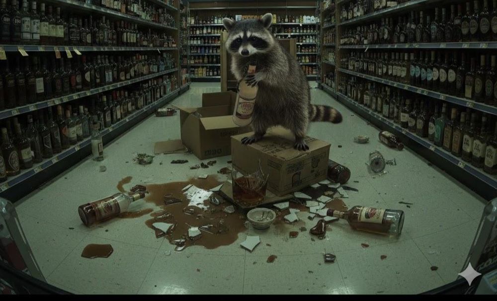 Drunk raccoon passes out in bathroom after ransacking United States ...