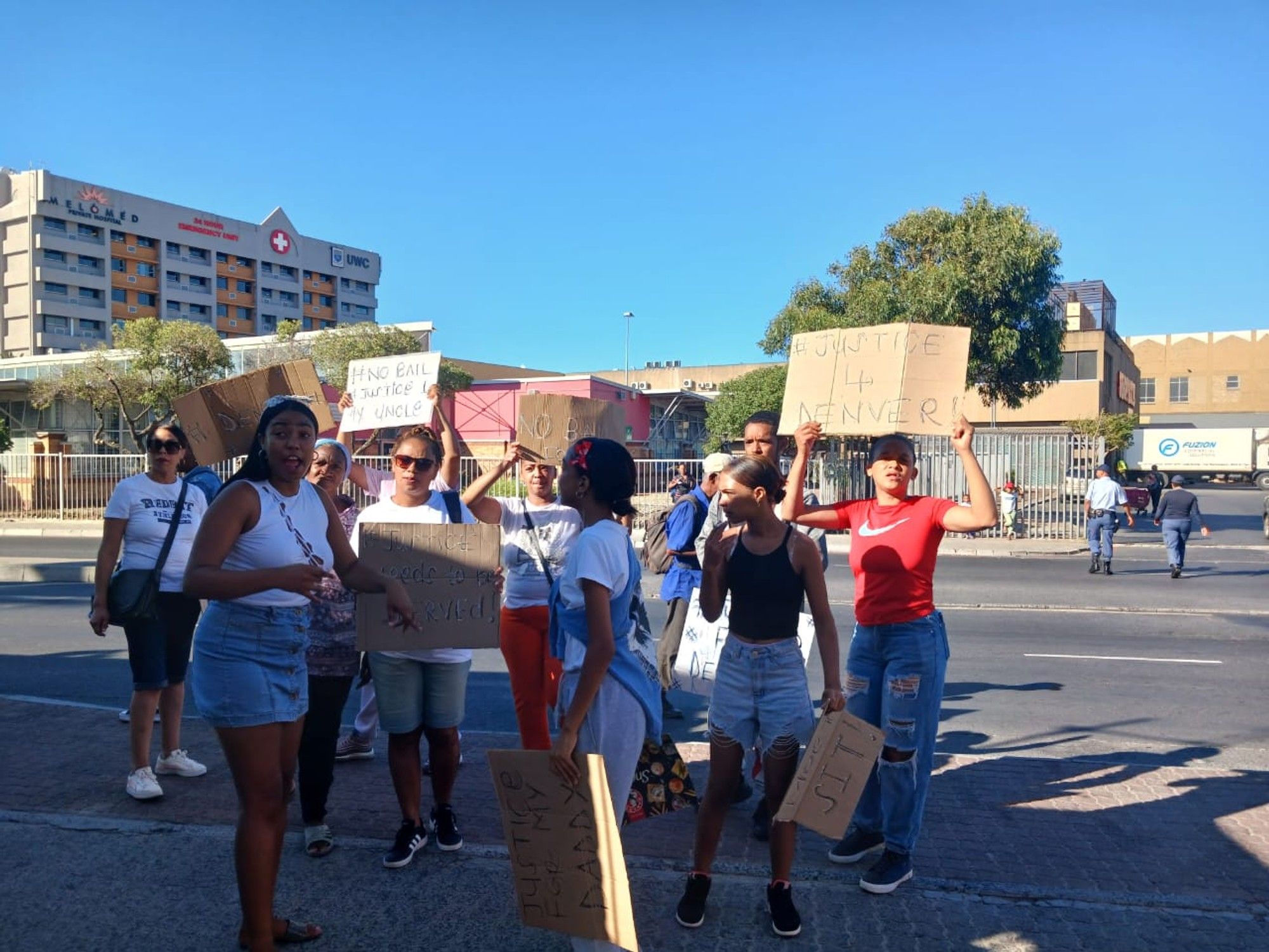 Mitchell' s Plain residents rally against bail in male GBV murder case