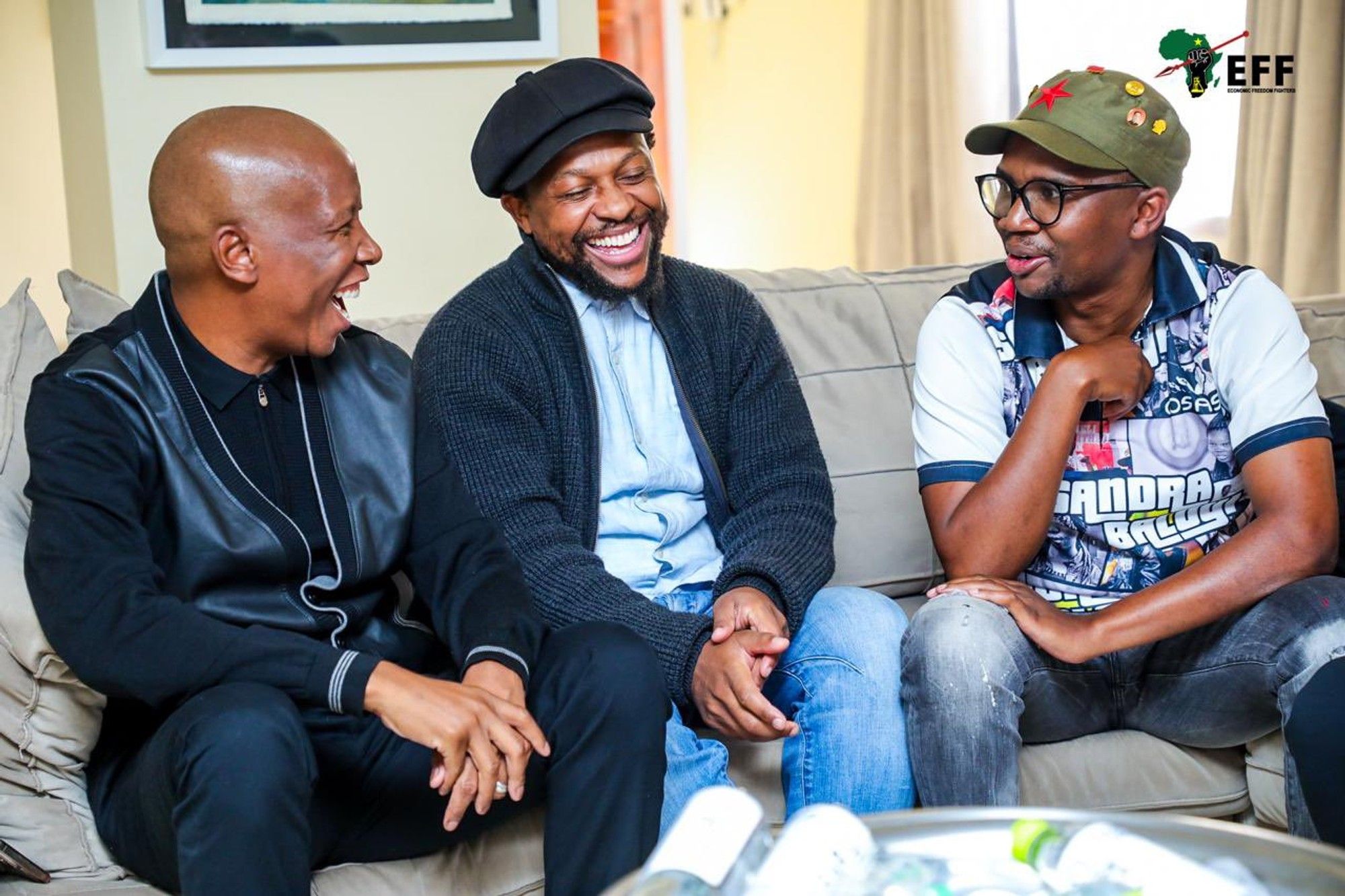 Ndlozi captured laughing next to Malema following calls for him to leave the ‘cult’ of EFF