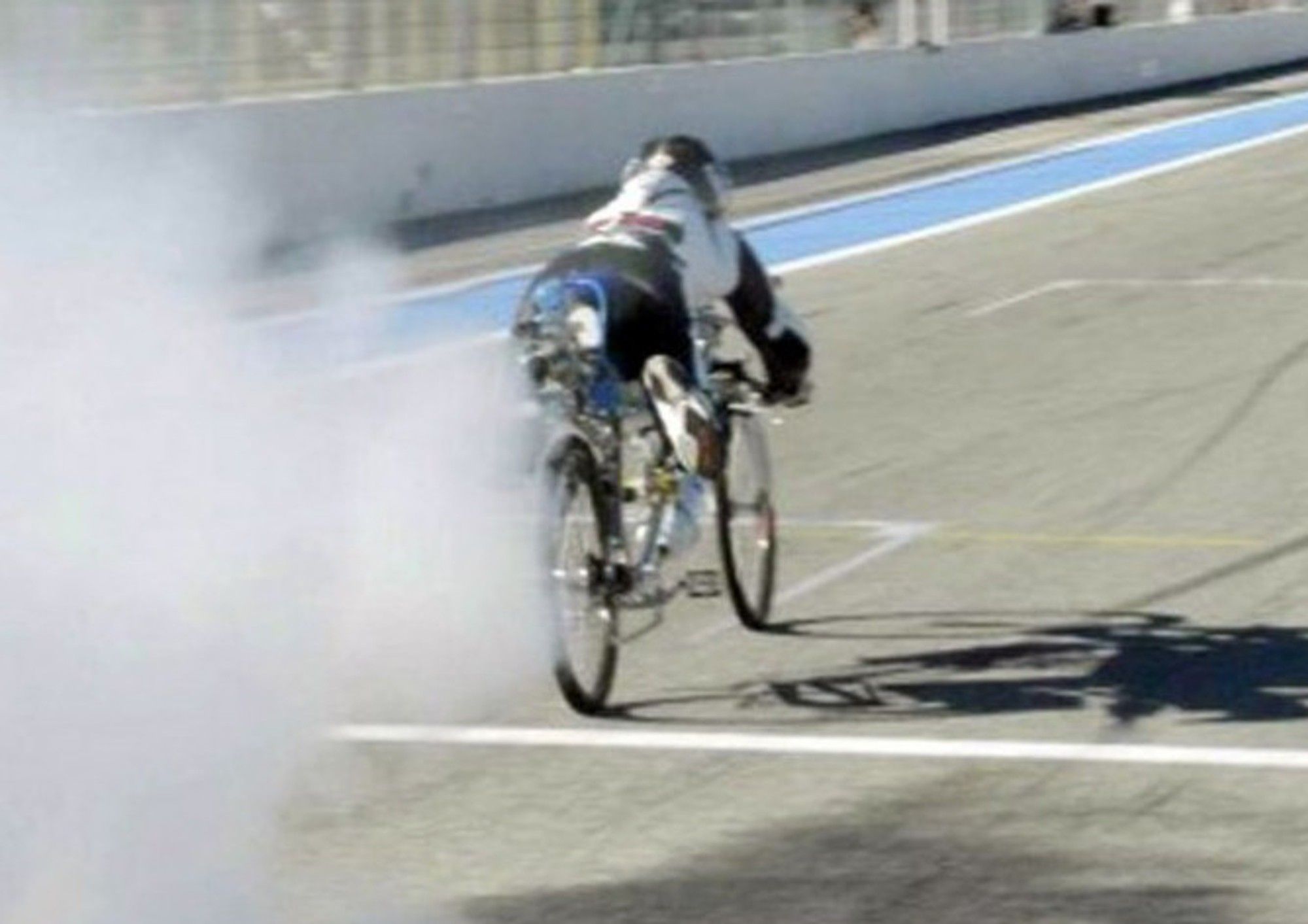 Rocket-powered bicycle hits 333km/h