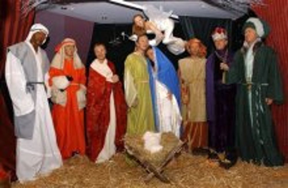Beckhams' nativity scene attacked in London
