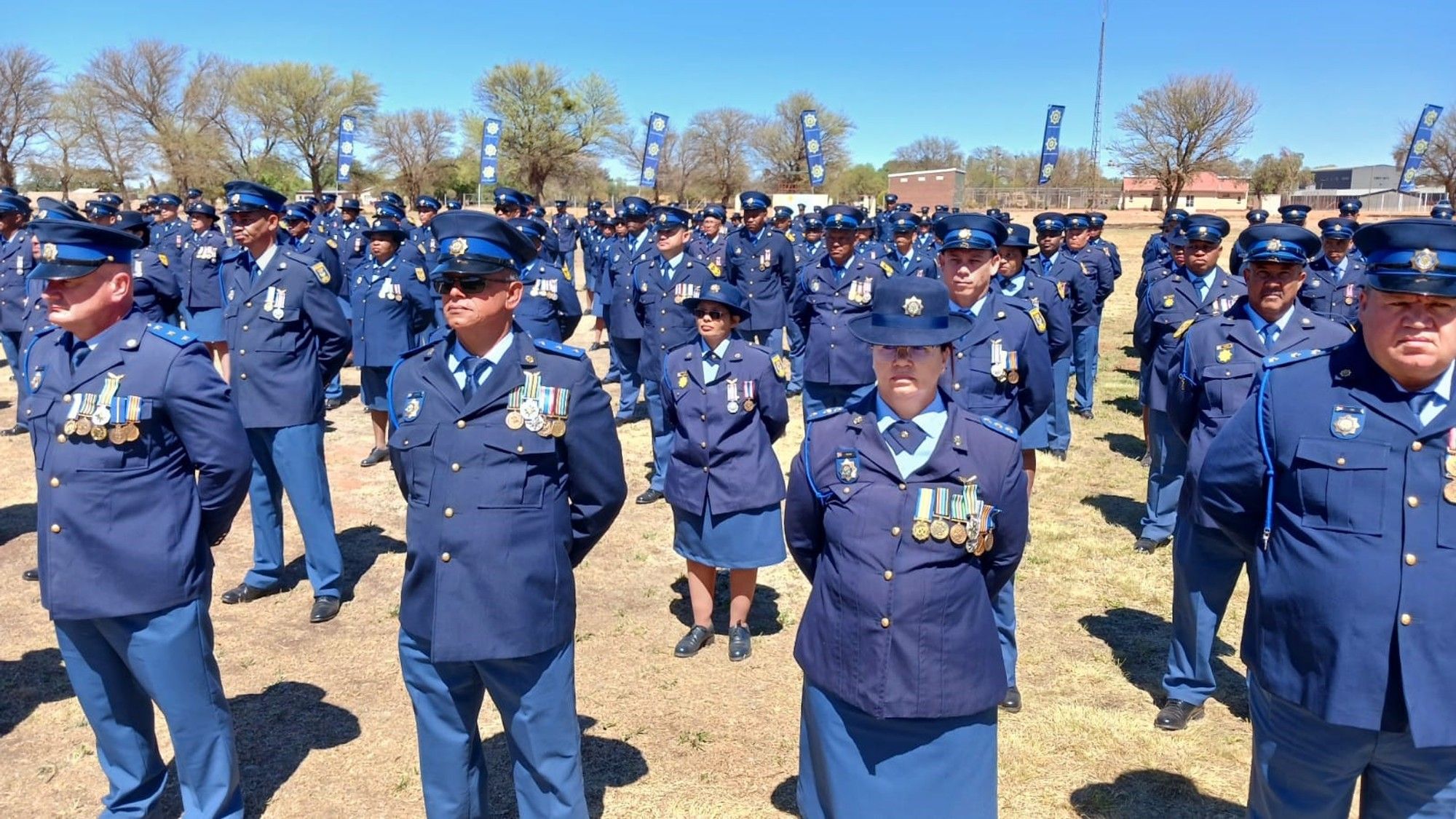 SAPS officers awarded medals for decades of dedicated service
