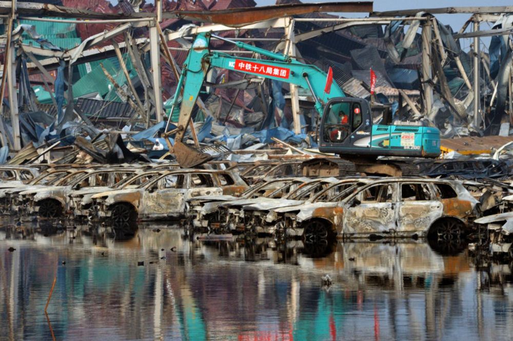 Four new fires at China blast site