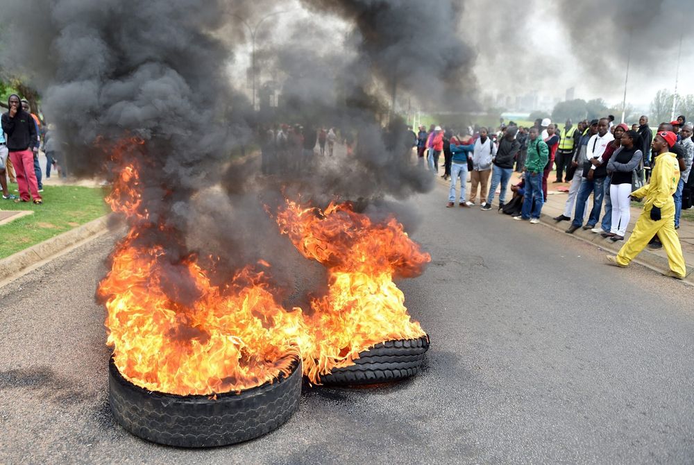 LOOK: National shutdown - Burning tyres during protests is a growing ...