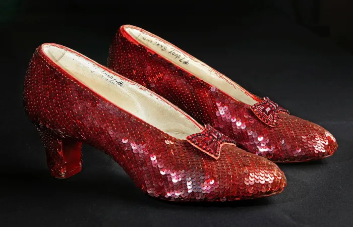 Wizard Of Oz ruby slippers need a little help