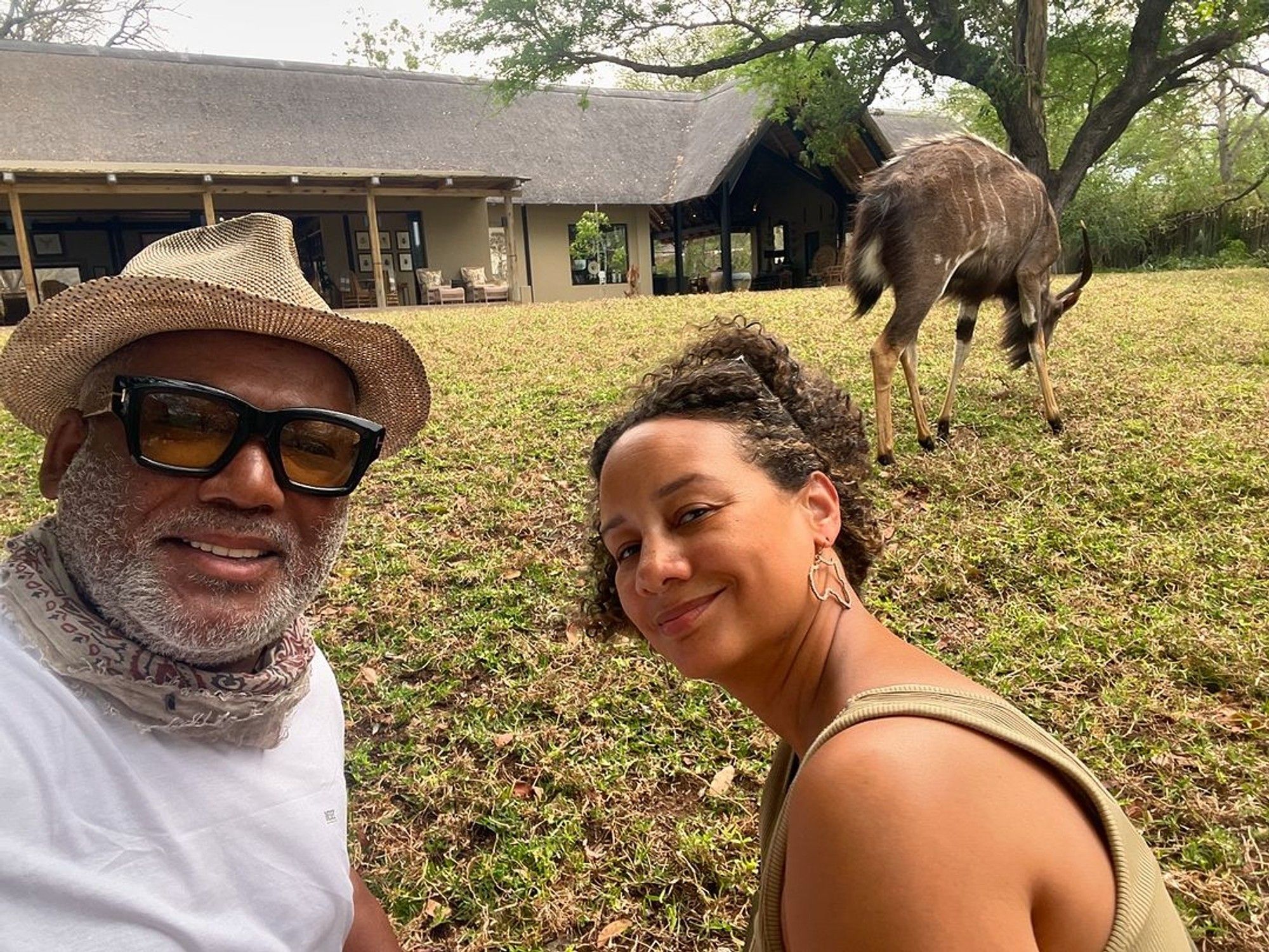 IN THE WILD: Jonathan Butler enjoys safari adventure