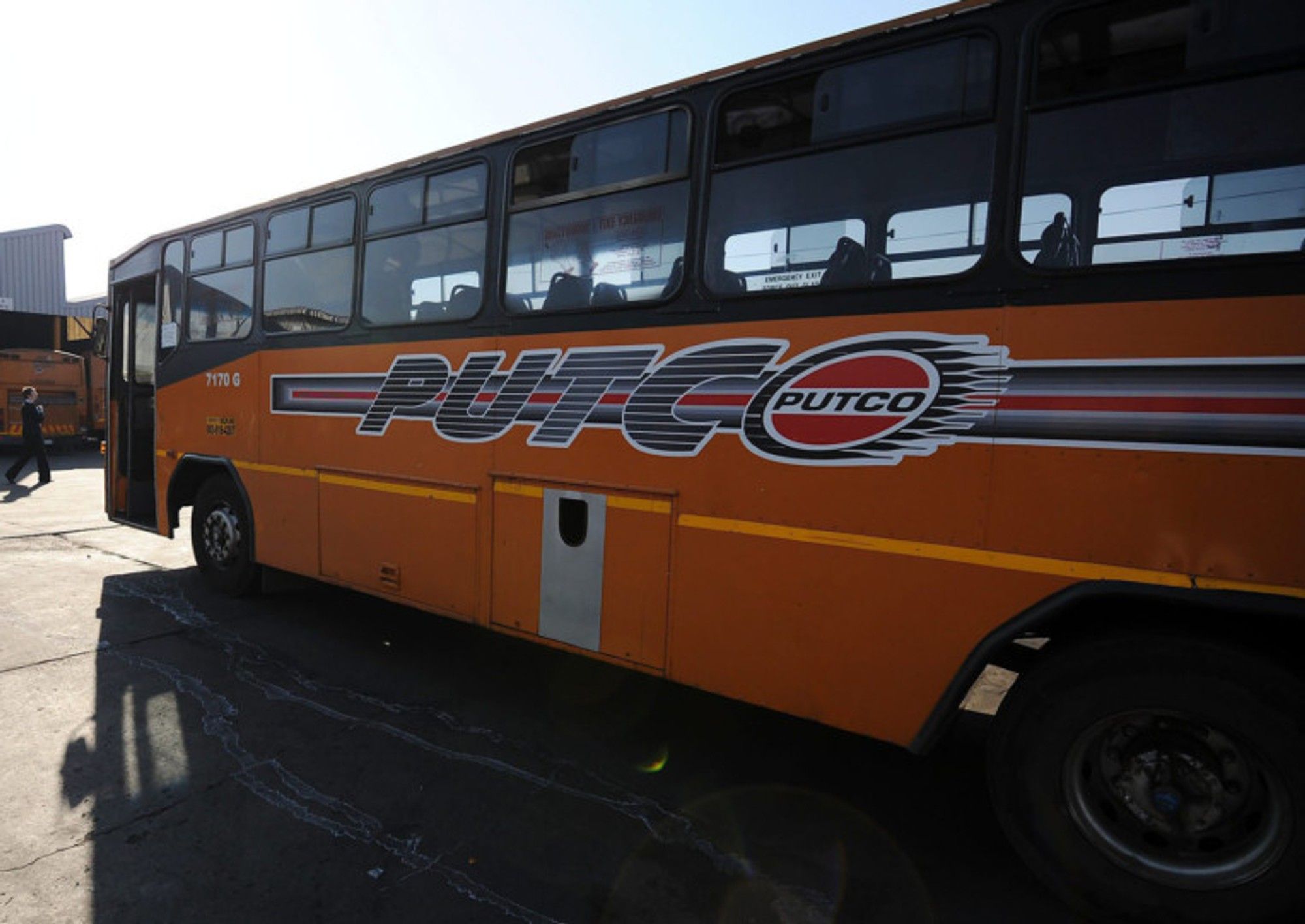 Protesters torch Putco buses