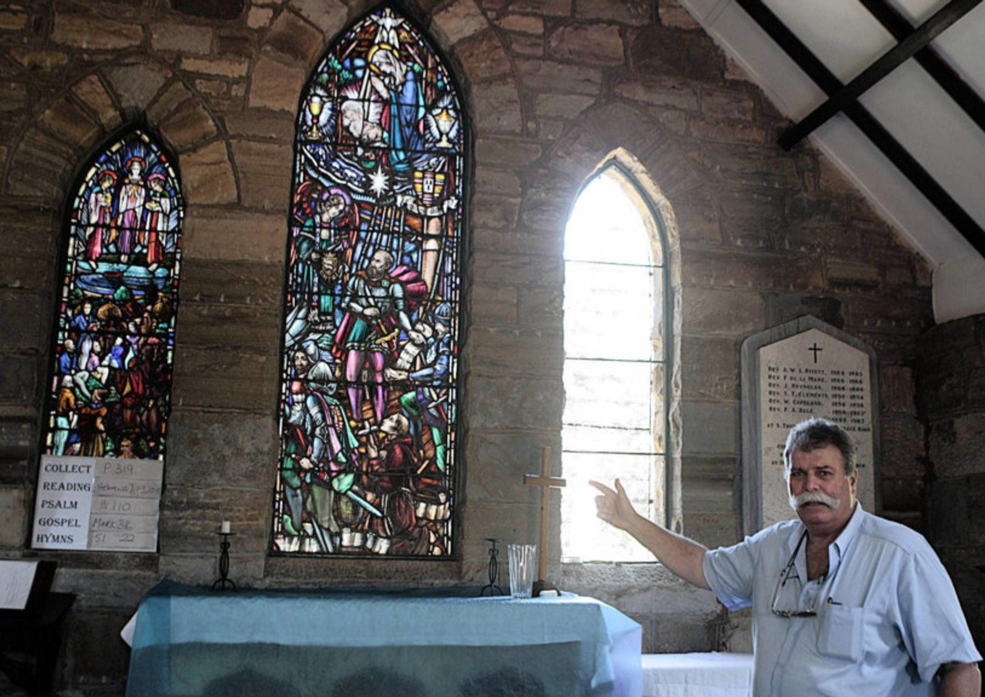 Guards hired for desecrated church