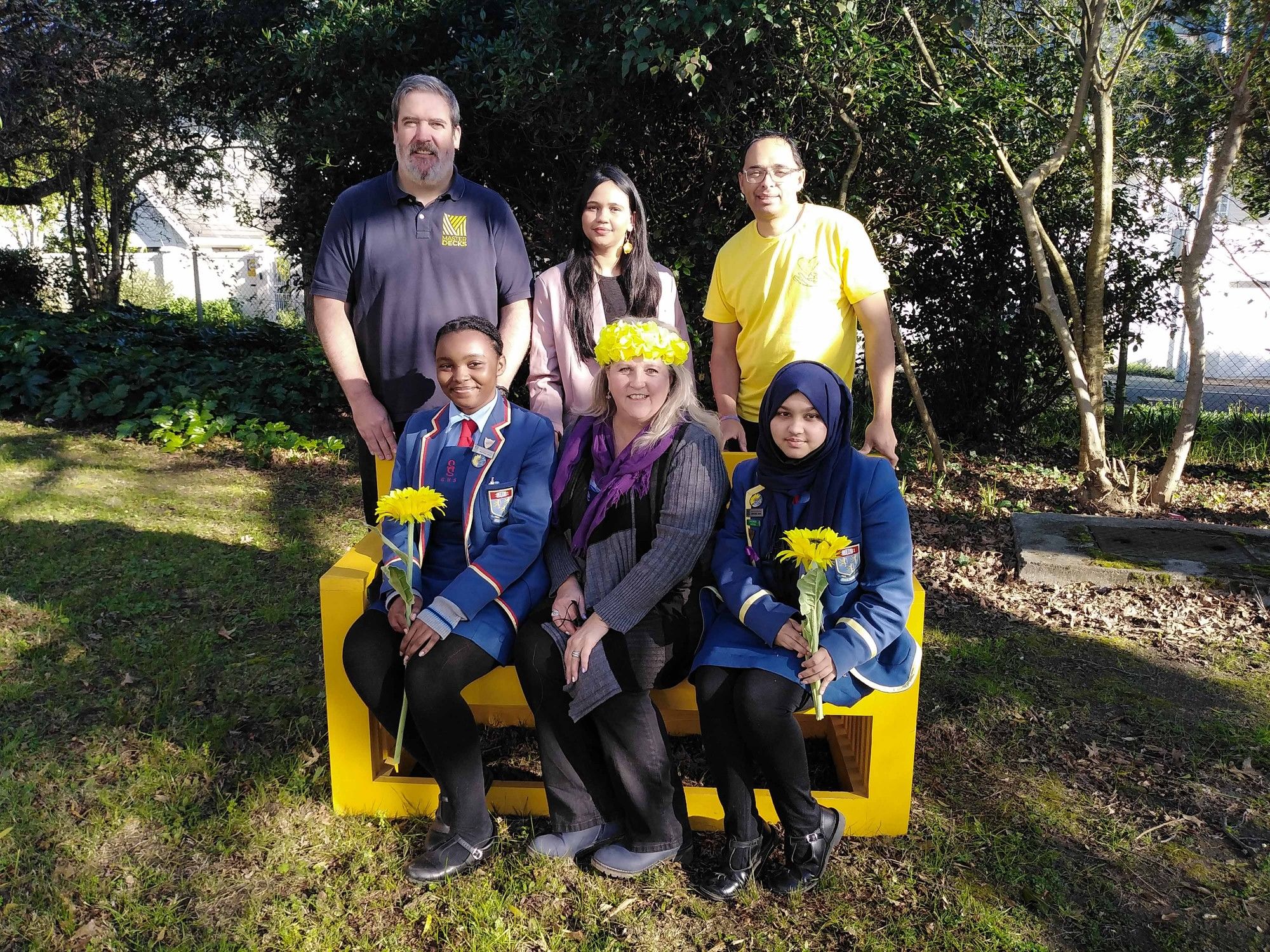 Bench lets pupils take a load off their troubles