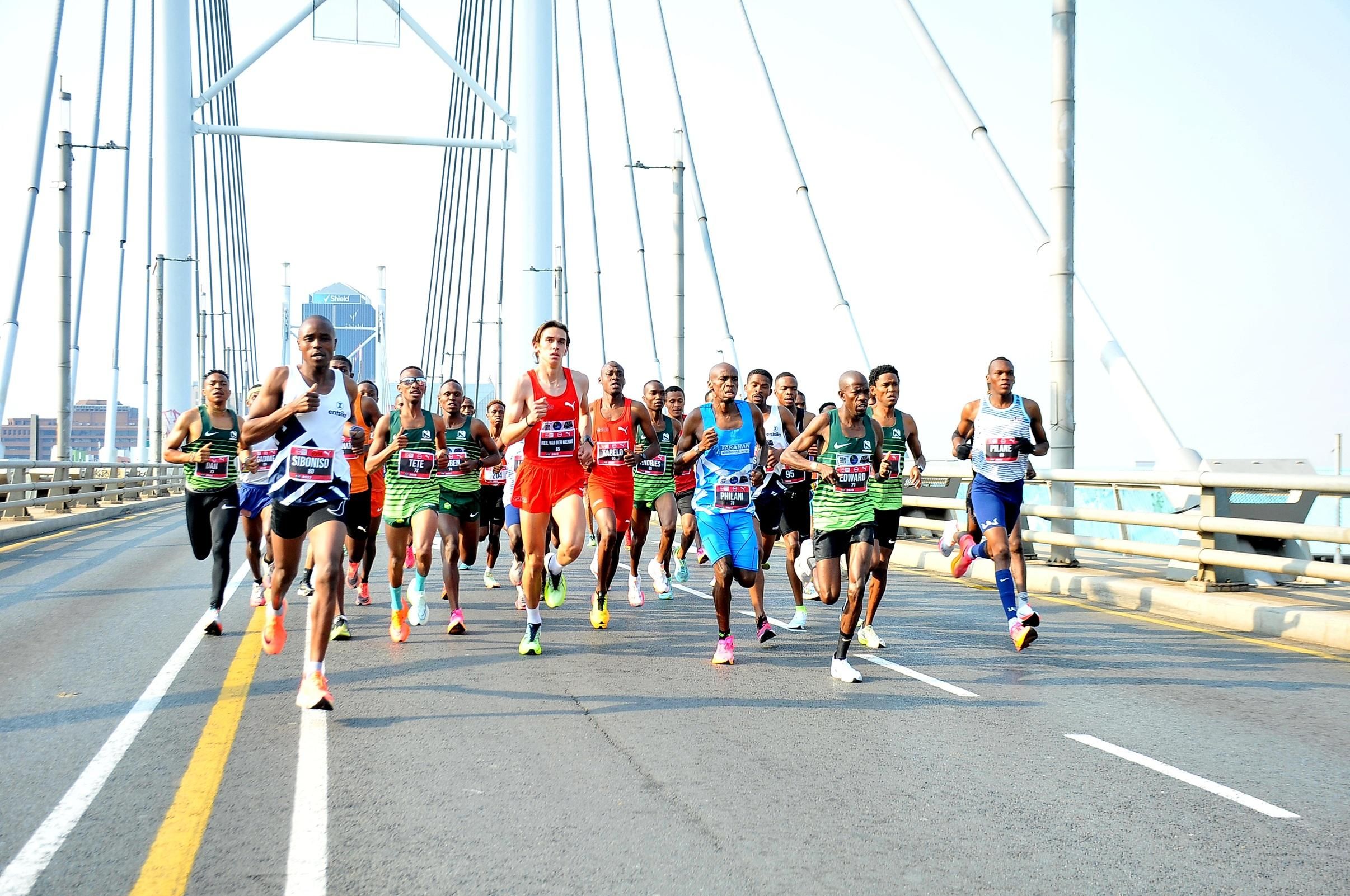 Comrades ace Edward Mothibi hones speed with Absa Run Your City Joburg ...
