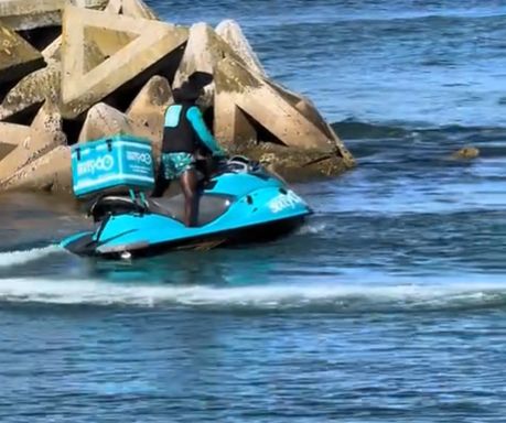 Groceries ahoy! Checkers Sixty60 makes waves at Clifton Beach