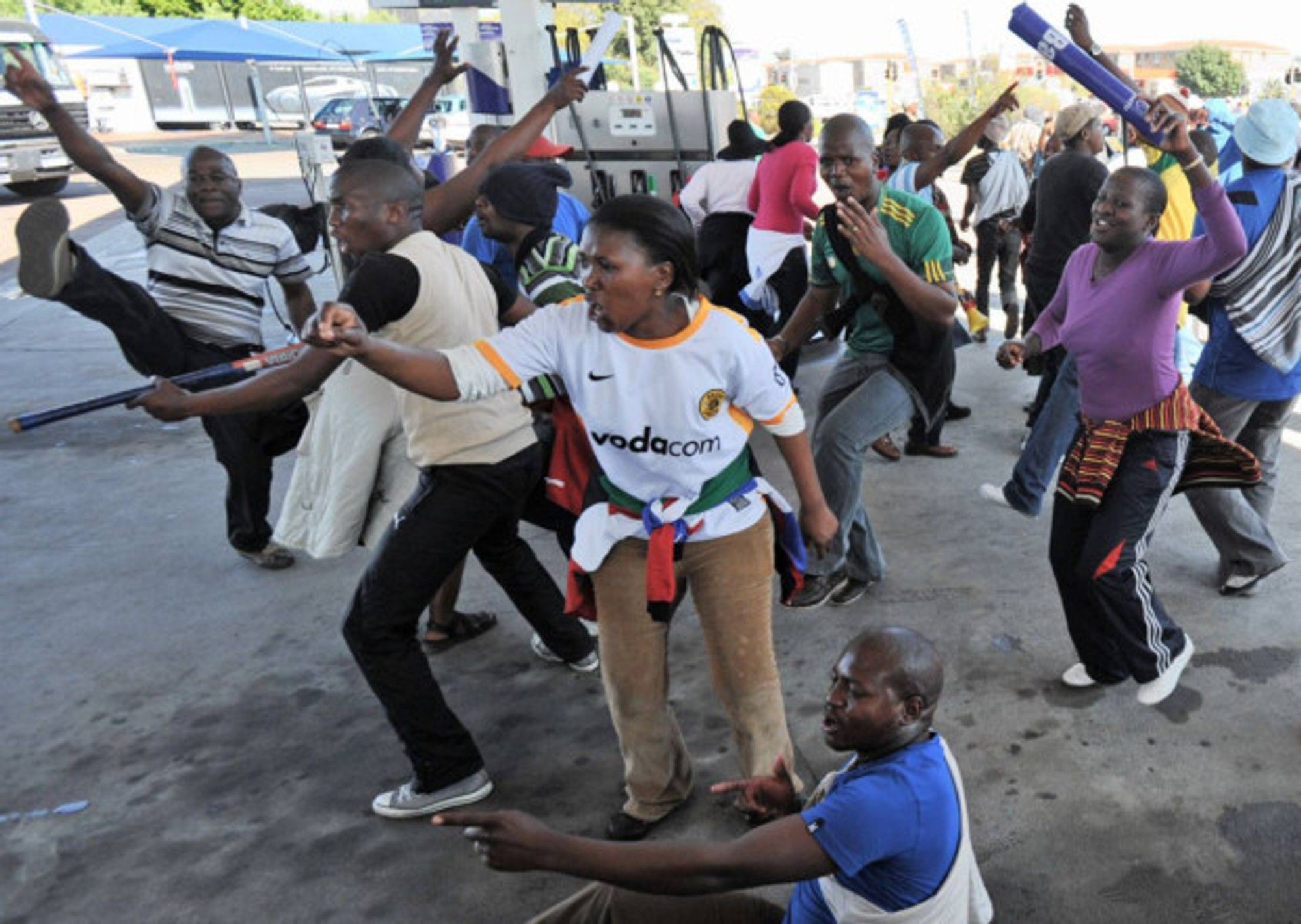 Petrol strike turns violent