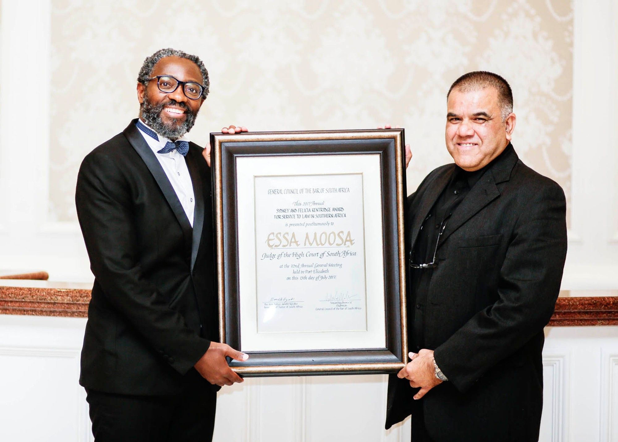 Late judge Essa Moosa honoured