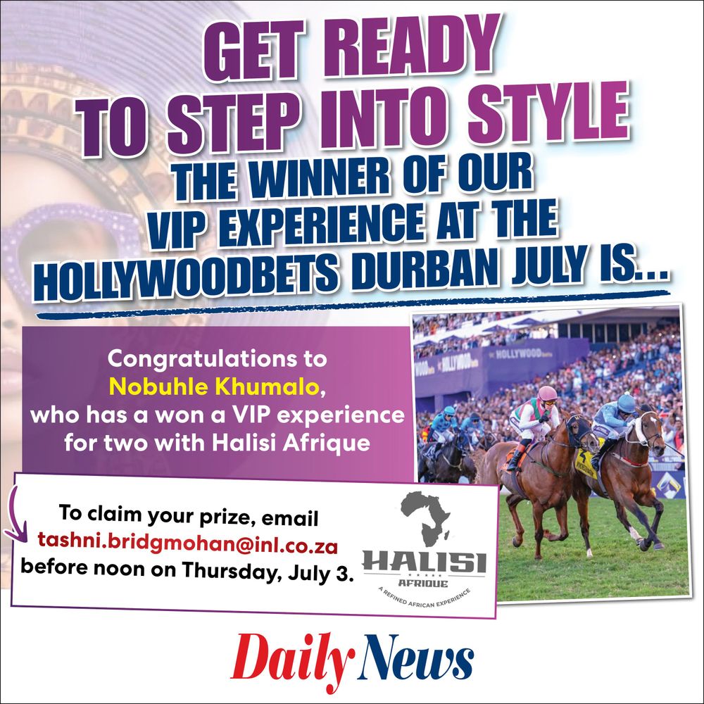 Halisi Afrique VIP experience at the Hollywoodbets Durban July winner