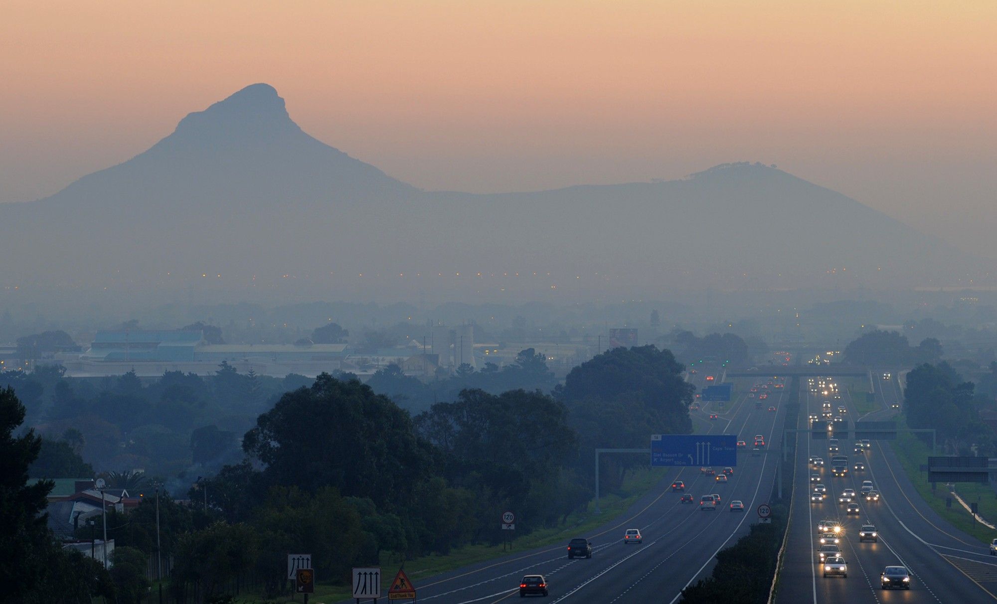 If you've noticed a brown haze in your sunset pics of Cape Town, this ...