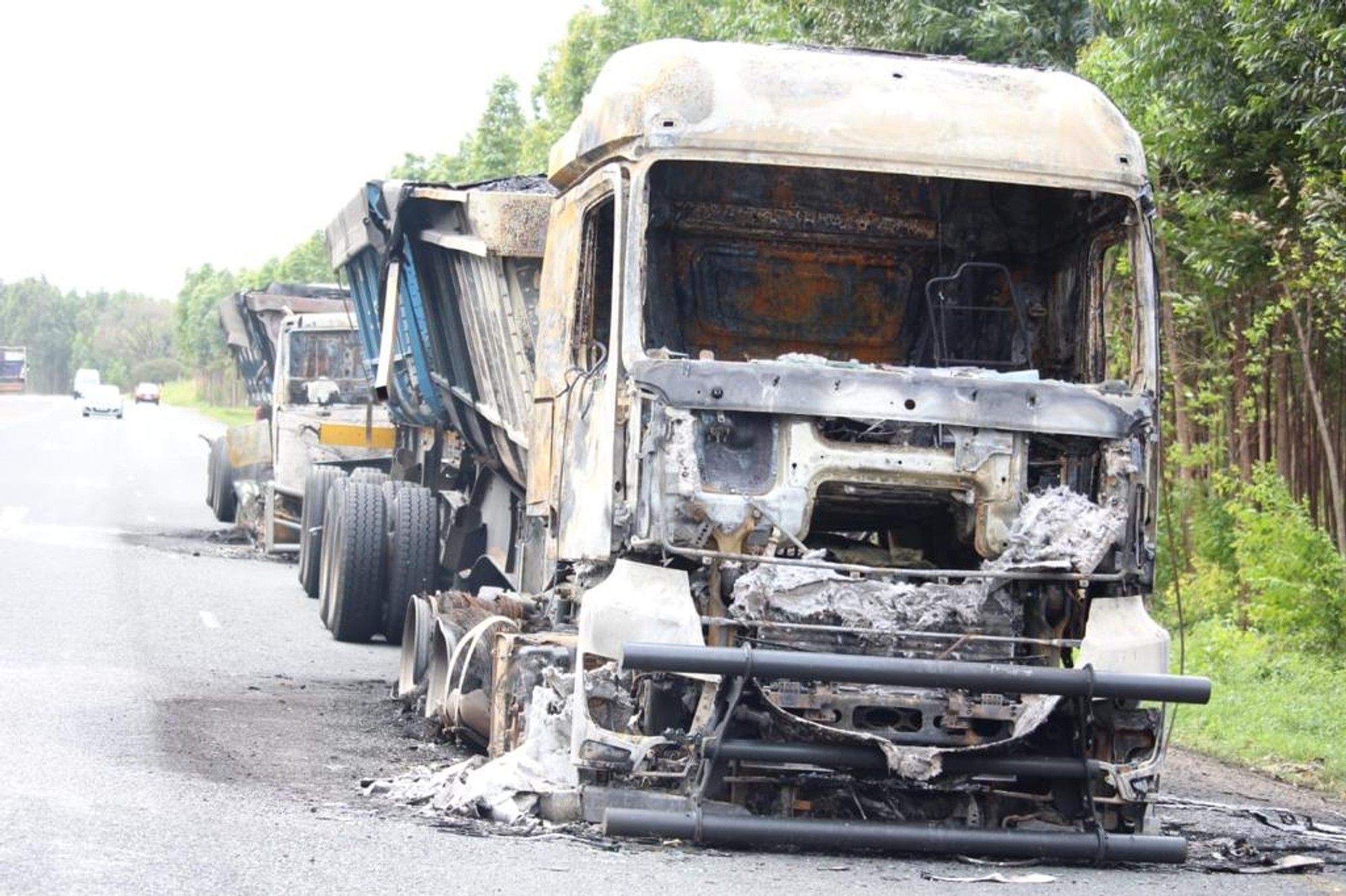 Department welcomes assembly of SAPS team to investigate torching of trucks