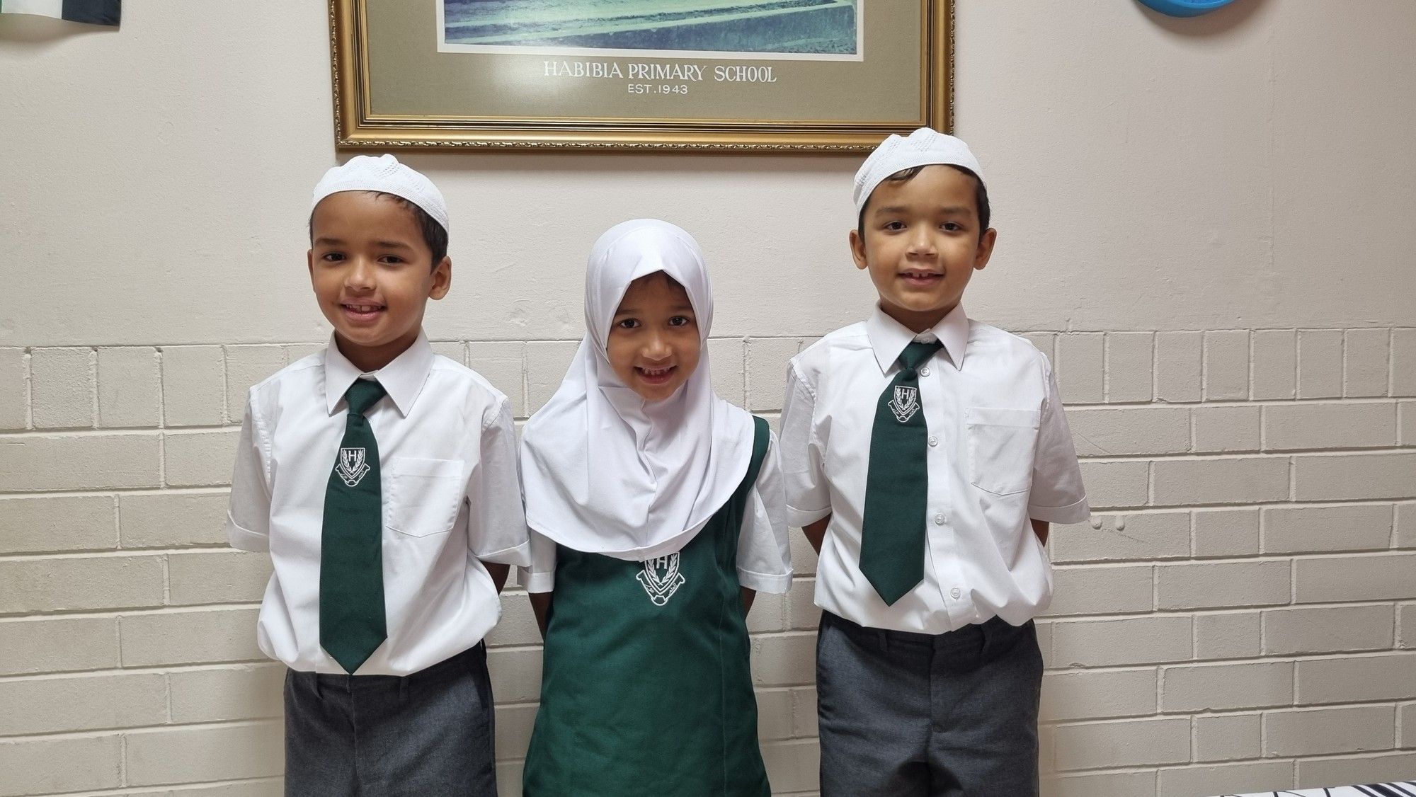 Habibia Primary welcomes Grade 1 triplets