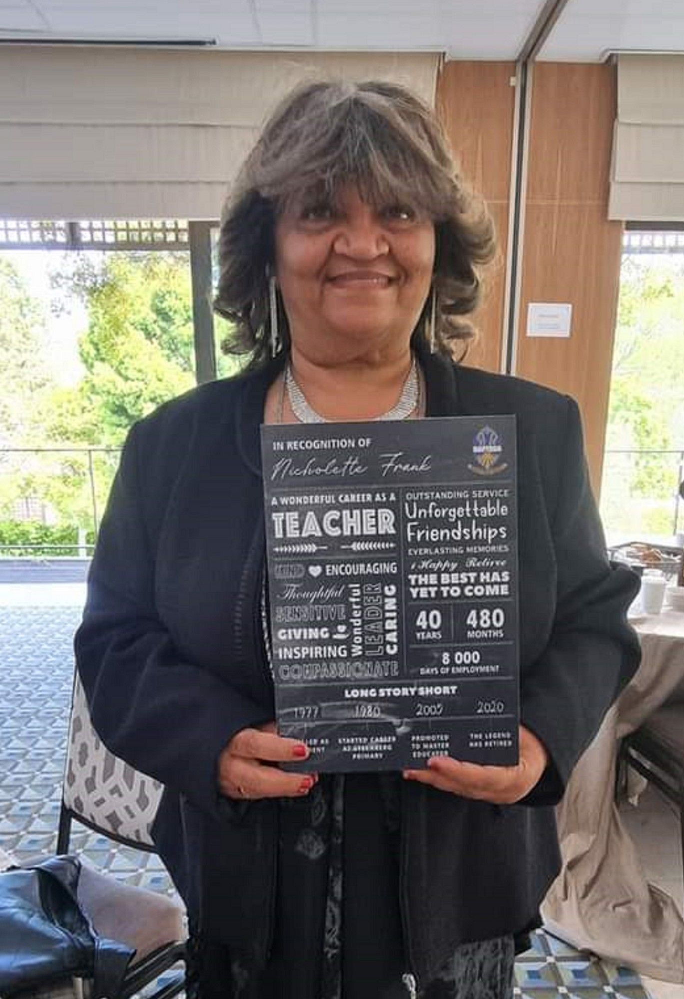 Royal treatment for retired Steenberg teacher