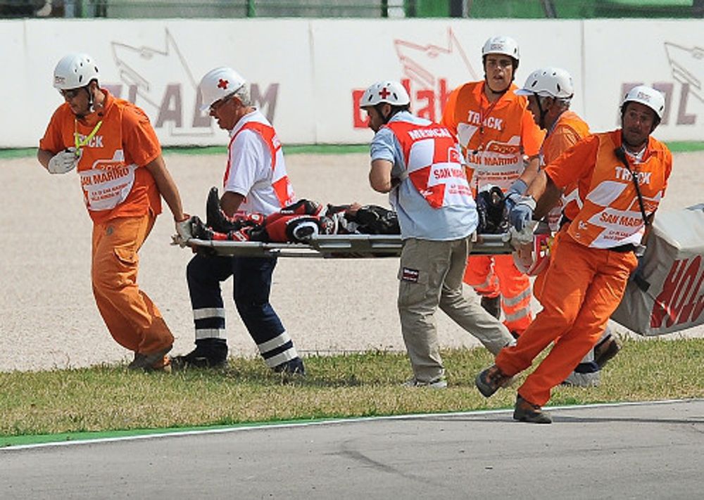 Honda wins tragic San Marino MotoGP