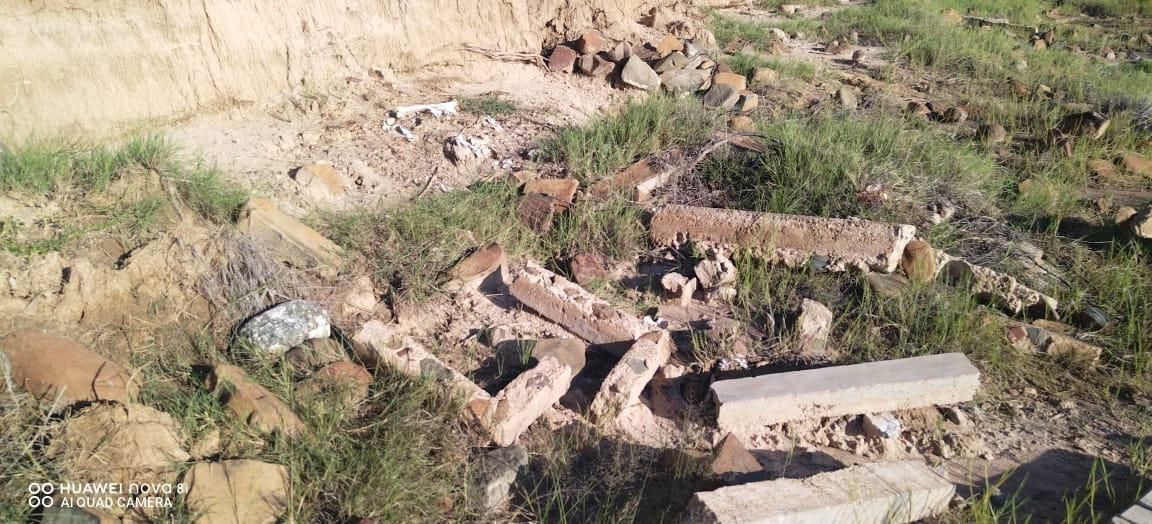 Human bones wash up after flooding at graveyard