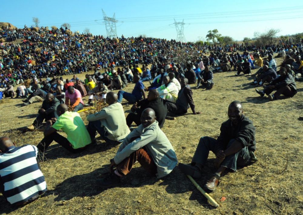 57% weekend attendance: Lonmin