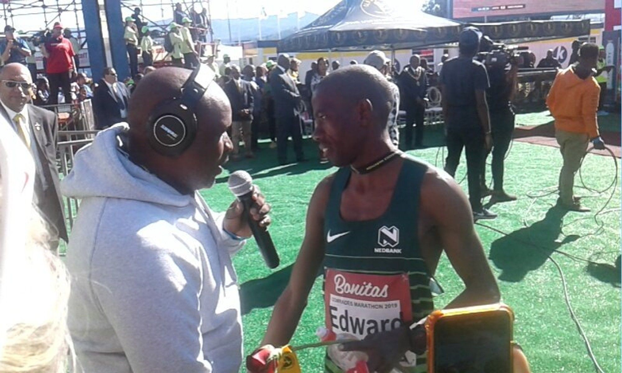 Mothibi produces stunning upset to win Comrades