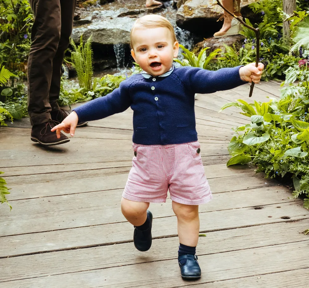 Prince Louis receives Adidas Stan Smith sneakers signed by Stan Smith