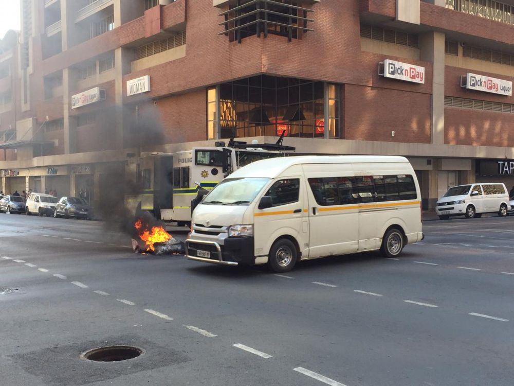 WATCH: Tshwane municipal workers intensify protest in Pretoria CBD