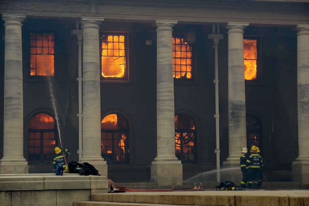 WATCH: This is what it looks like inside UCT’s gutted Jagger Library