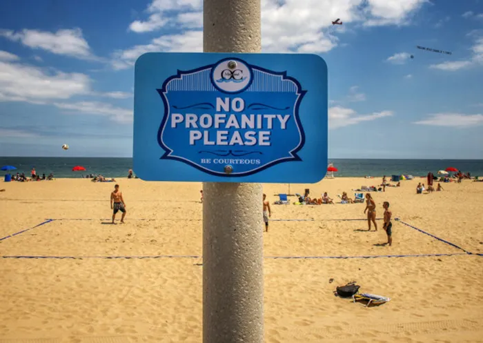 Welcome to Ocean City, no profanity please