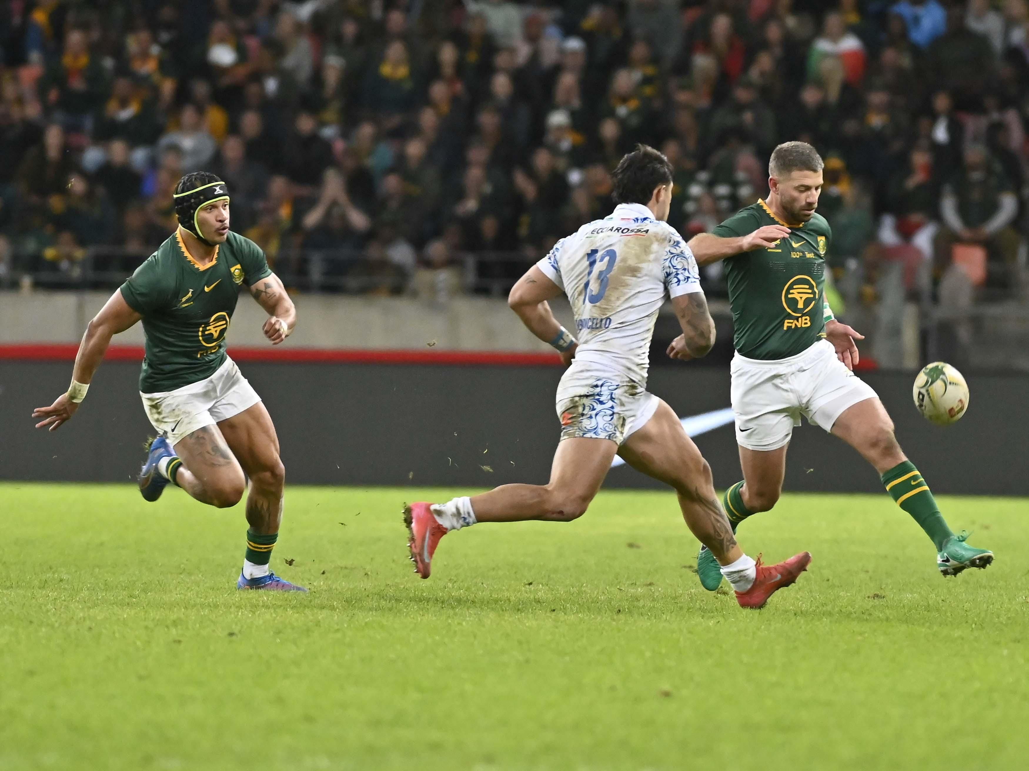 Rassie Erasmus borrows from schoolboys as Springboks blank Italy with ...