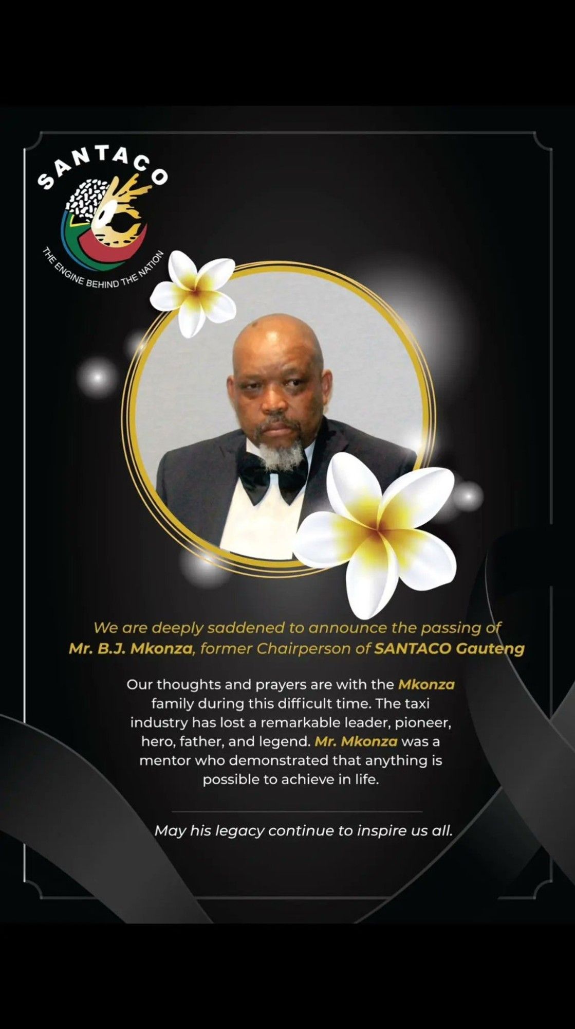 Remembering Buti Johannes Mkhonza: a visionary leader in the taxi industry