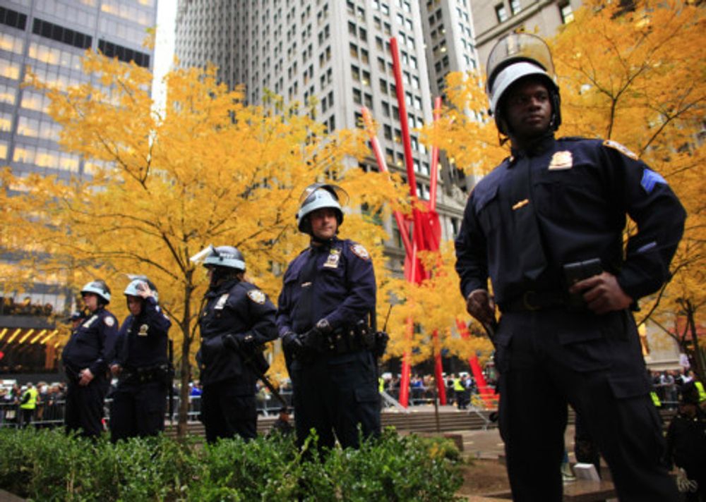 New York police evict protesters