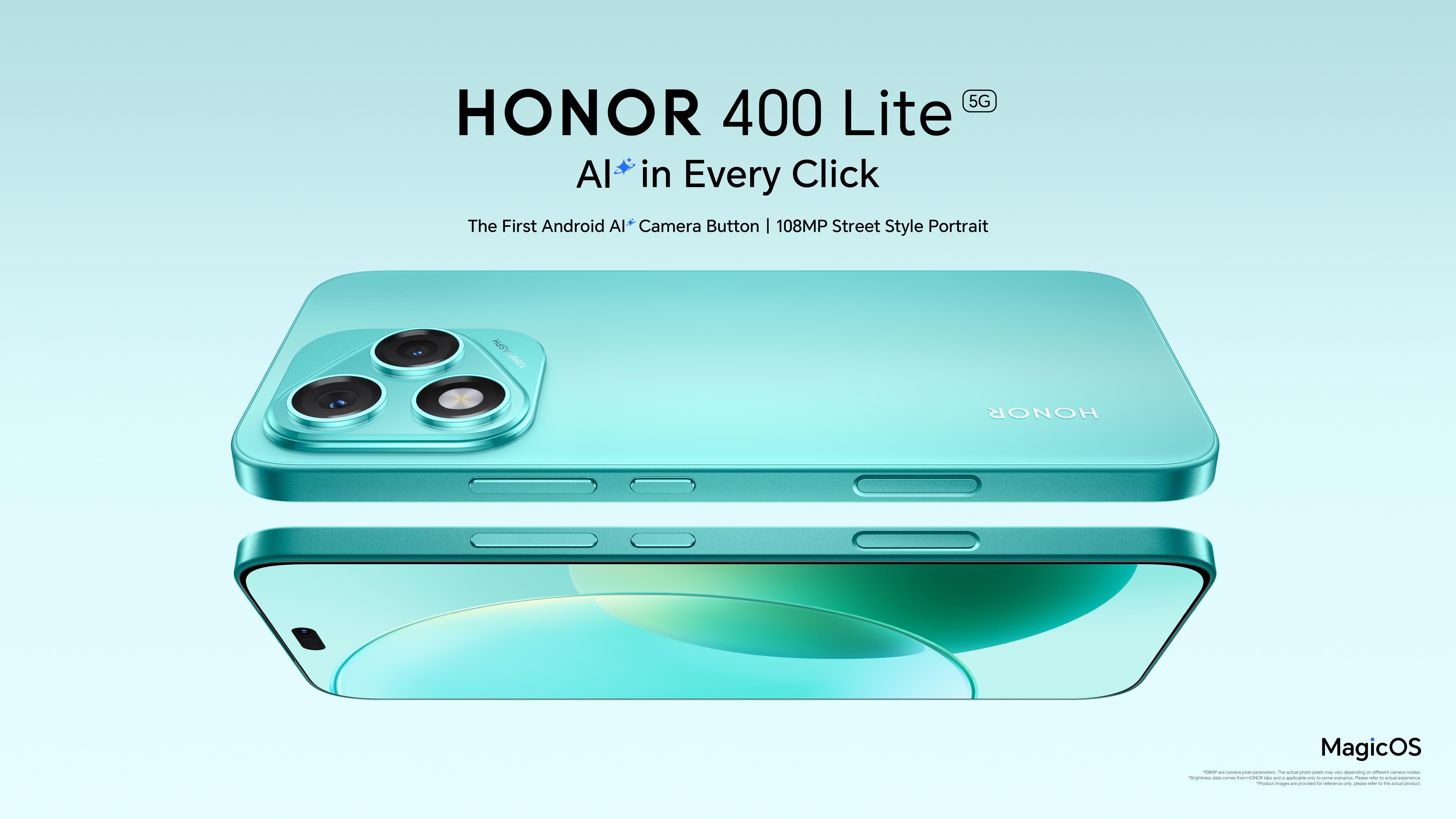 HONOR 400Lite takes the throne with the First Android AI Camera Button