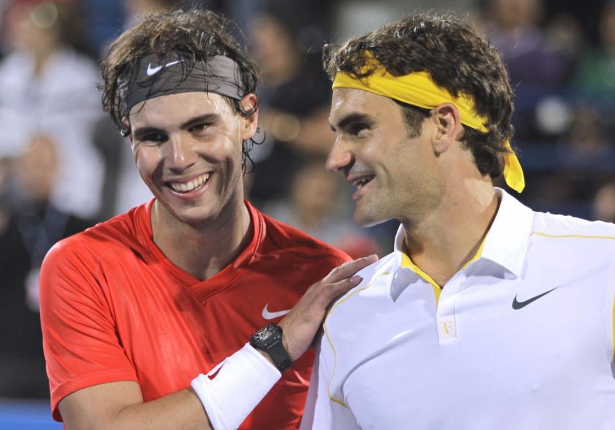 PICS: Roger and Rafa roll back the years